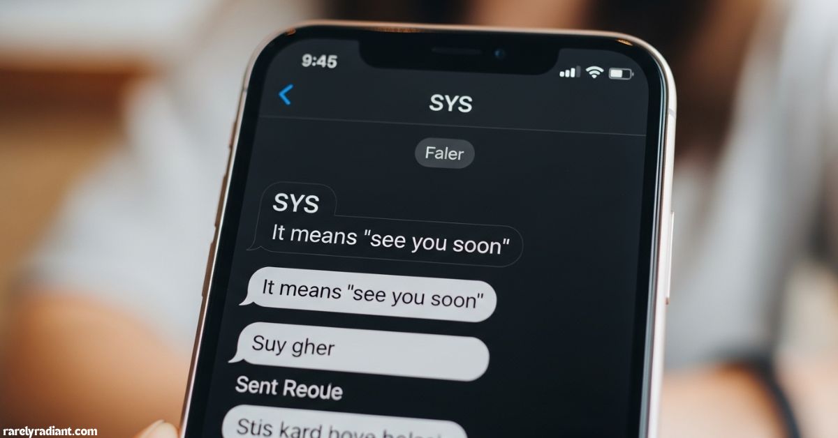 SYS Meaning in Text: Chat Slang Explained with Examples - Rarely Radiant